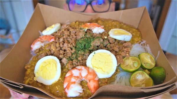 Pancit Palabok Recipe (Filipino Noodles w Pork & Shrimp)