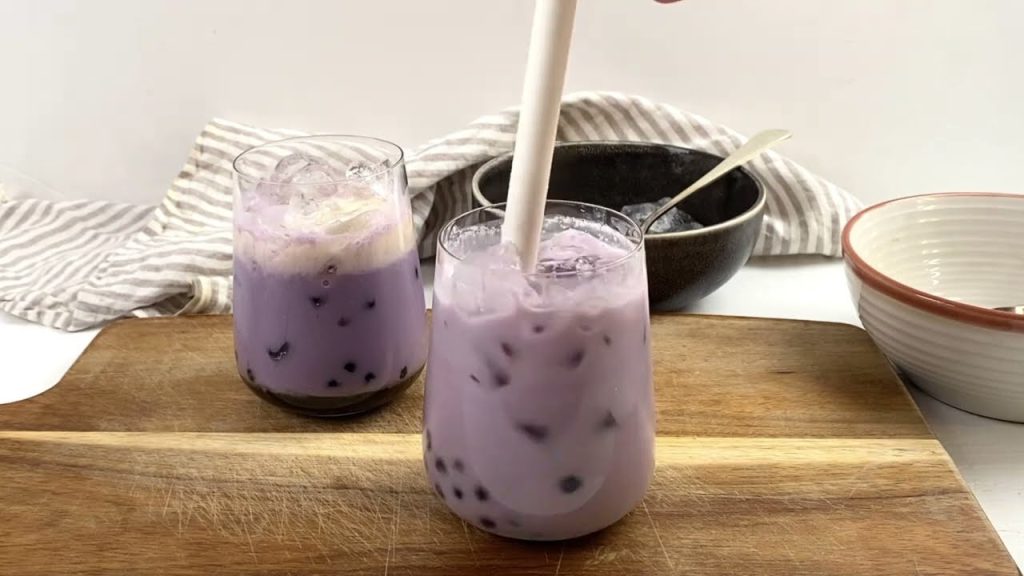 Easy Taro Milk Tea Recipe w/ Tapioca Pearls (Boba)